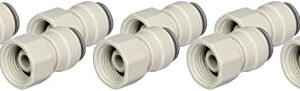 John Guest PI451614CS Female Connector, 1/2" OD x 1/2" BSPP (Pack of 10)