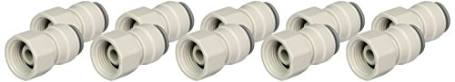 John Guest PI451614CS Female Connector, 1/2" OD x 1/2" BSPP (Pack of 10)