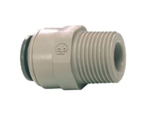 john guest pi011604s male connector, 1/2" od x 1/2" bspt (pack of 10)