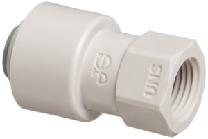 john guest acetal copolymer tube fitting, tap adaptor, 3/8" tube od x 7/16"-24 uns (pack of 10)