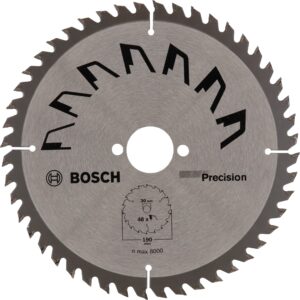 bosch 1x circular saw blade precison (for wood, Ø 190 x 2.5/1.5 x 30 mm, 48 teeth, atb, accessories for circular saws)