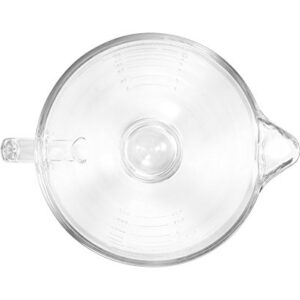 KitchenAid 5-Qt. Tilt-Head Glass Bowl with Measurement Markings & Lid