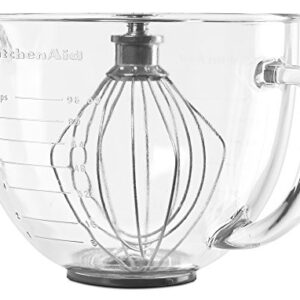 KitchenAid 5-Qt. Tilt-Head Glass Bowl with Measurement Markings & Lid