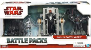 star wars legacy collection battle packs: birth of darth vader 3.75 inch action figure set