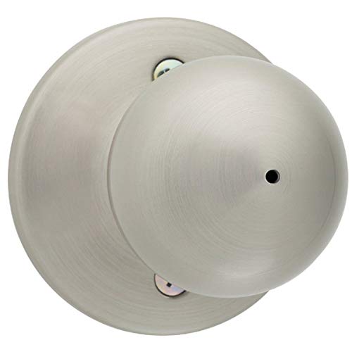 WEISER LOCK GAC331 Y15 MS 6LR1 Yukon Privacy Knob, Satin Nickel