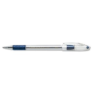 Pentel BK91C R.S.V.P. Stick Ballpoint Pen, 1mm, Trans Barrel, Blue Ink, Dozen