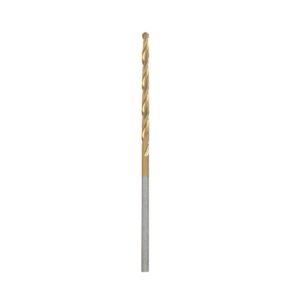 bosch ti2131 2-piece 1/16 in. x 1-7/8 in.titanium nitride coated metal drill bits with 3/8 in. reduced shank for applications in heavy-gauge carbon steels, light gauge metal, hardwood