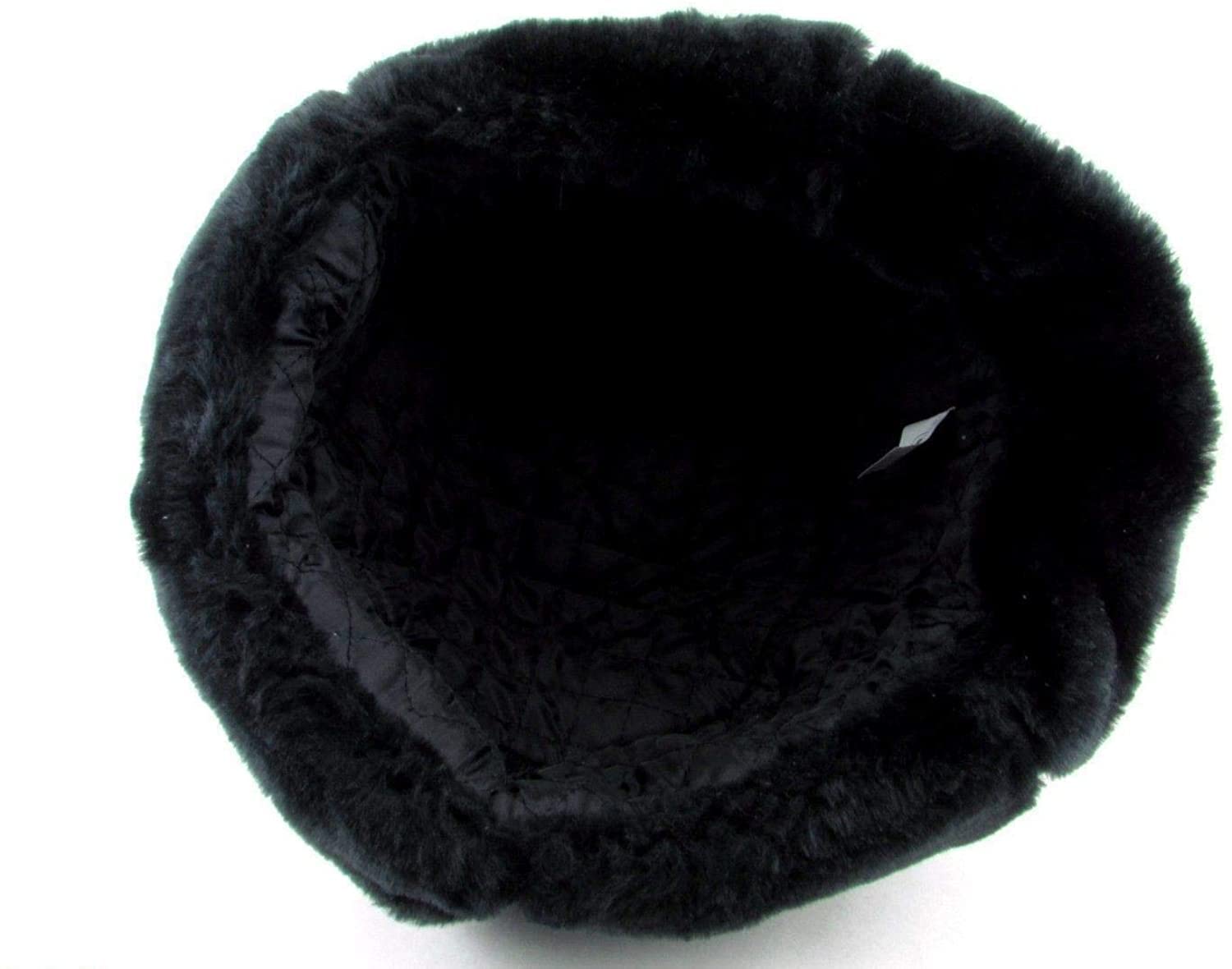 Hat Russian Soviet Army Black KGB * Fur Military Cossack Ushanka * Size L