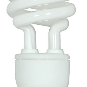 Satco S8207 26 Watt (120 Watt) 1750 Lumens Mini Spiral CFL Soft White 2700K GU24 Base Light Bulb