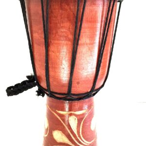 JIVE BRAND Djembe Drum Bongo Congo African Mahogany Wood Drum With Heavy Base Goat Skin Drum Head Hand Carved Professional Quality - 9" High - NOT MADE IN CHINA