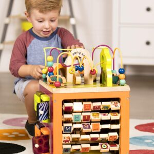 B. toys - Zany Zoo - Wooden Activity Cube - Educational Toys - Wooden Toys for Toddlers, Kids - 1 Year +