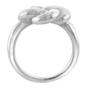 Sterling Silver Celtic Love Knot Ring for Women Solid Heavy 1/2 inch wide size 12