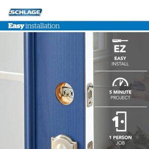 SCHLAGE FB50NVGEO716 Georgian Entry Deadbolt Lock, Aged Bronze