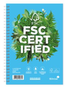 silvine a5 premium fsc wirebound notebook - ruled feint, 160 pages of fsc certified paper. ref r203 [pack of 5]