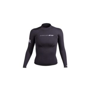 neosport wetsuits women's xspan long sleeve shirt, black, 8 - diving, snorkeling & wakeboarding