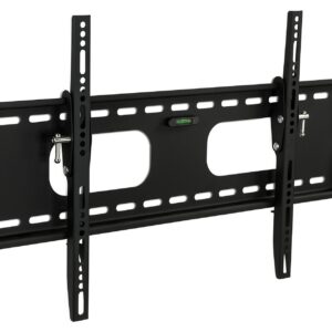 Mount-It Low-Profile Tilting TV Wall Mount Bracket for 32-60 inch LCD, LED, OLED, 4K or Plasma Flat Screen TVs - 175 lbs Capacity, 1.5 Inch Profile, Max VESA 600x400 (MI-318B), Black, 60