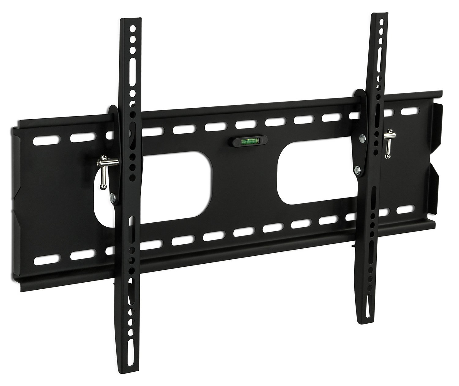 Mount-It Low-Profile Tilting TV Wall Mount Bracket for 32-60 inch LCD, LED, OLED, 4K or Plasma Flat Screen TVs - 175 lbs Capacity, 1.5 Inch Profile, Max VESA 600x400 (MI-318B), Black, 60