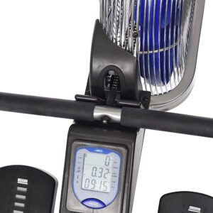 Stamina Elite ATS Air Rower - Smart Workout App, No Subscription Required - Upgraded Foldable Rowing Machine - LCD Monitor