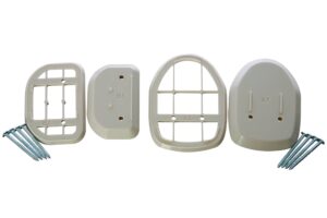 dreambaby retractable baby gate spacers - suitable with baseboard thickness .50" to .75" - beige - model l821