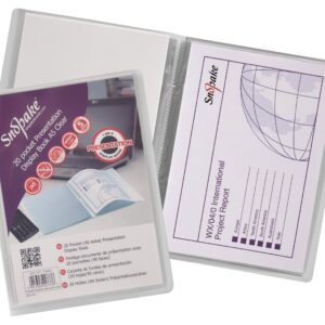 Snopake A5 Presentation Display Book 20 Pockets – Clear, Pack of 1