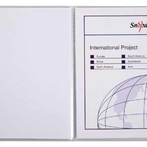 Snopake A5 Presentation Display Book 20 Pockets – Clear, Pack of 1