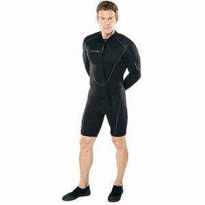 henderson man 5mm thermoprene long sleeve shorty / jacket (front zip) scuba diving wetsuit-large