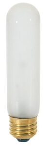 satco s3253 medium light bulb in white finish, 5.00 inches, 1 count (pack of 1), frosted