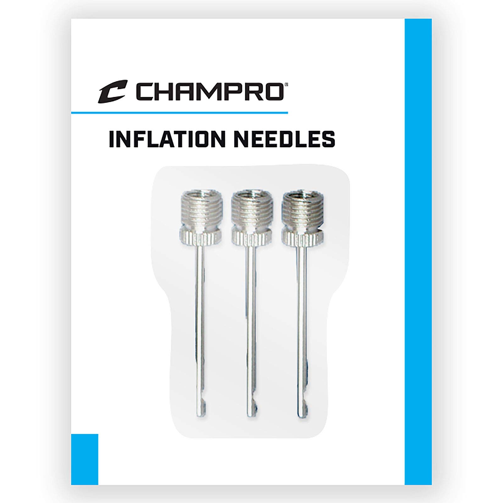 Champro Inflation Needles, 3 Card, SILVER