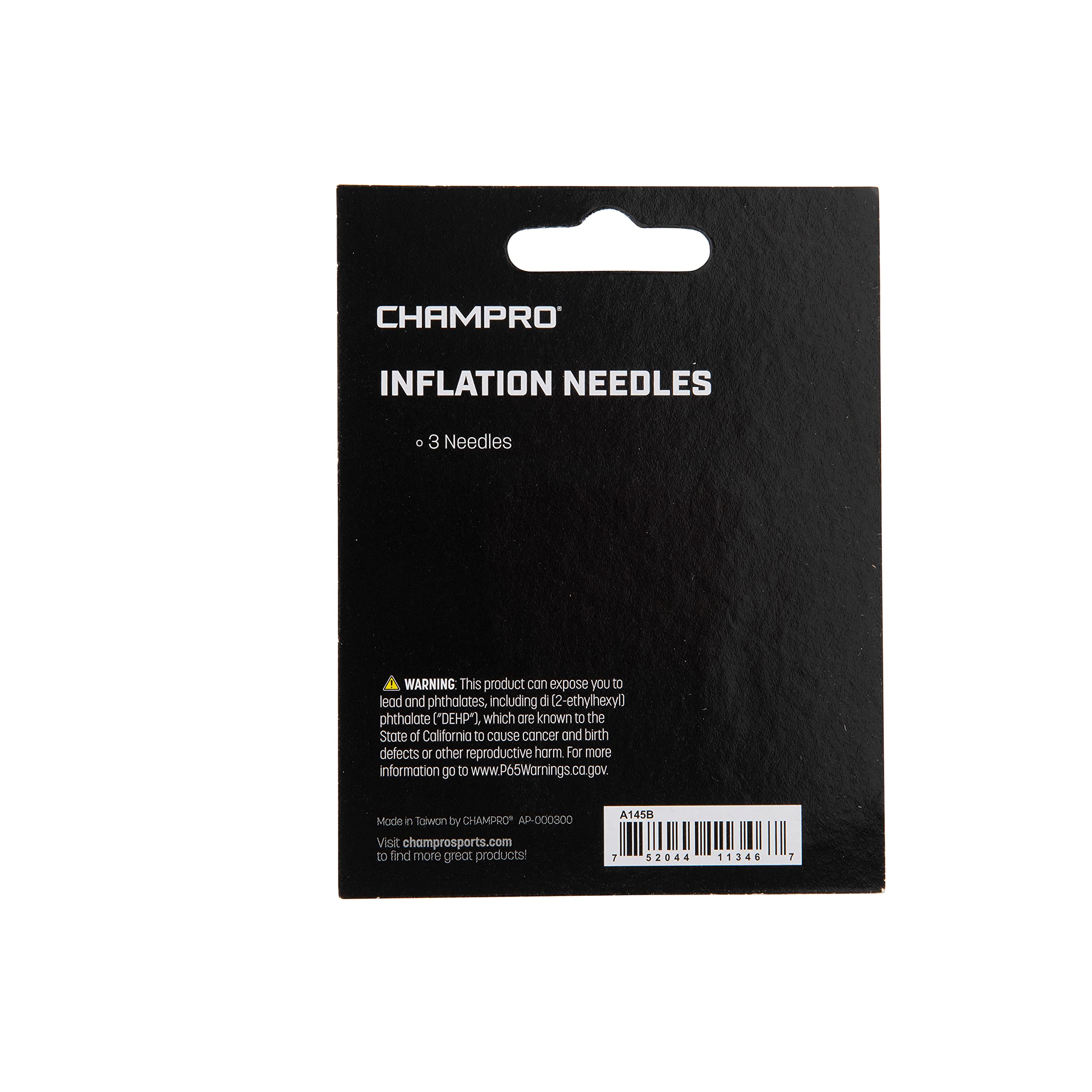 Champro Inflation Needles, 3 Card, SILVER