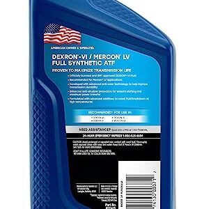 Valvoline DEXRON VI/MERCON LV (ATF) Full Synthetic Automatic Transmission Fluid 1 QT