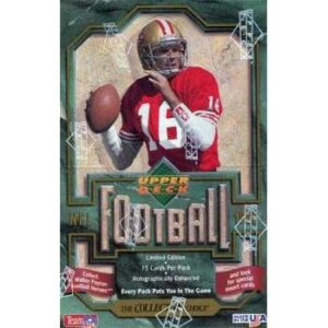 1992 upper deck football 1 box new factory sealed unopened payton