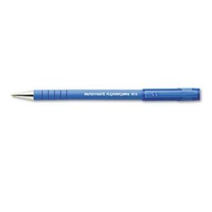 paper mate flexgrip ultra stick medium point ballpoint pens, 2 dozen blue ink pens (9610131)