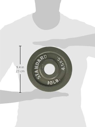 CAP Barbell Olympic 2-Inch Weight Plate, Gray, 35 LBS