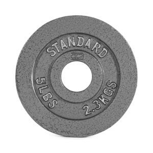 cap barbell olympic 2-inch weight plate, gray