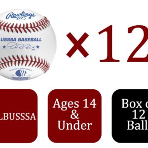 Rawlings | USSSA Baseballs | Tournament Grade | ROLBUSSSA | Youth/14U | 12 Count