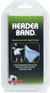 unique sports soccer header protective headband - white