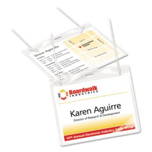 Avery Insertable 3 Inch x 4 Inch White Name Badges 100 Count (74459)