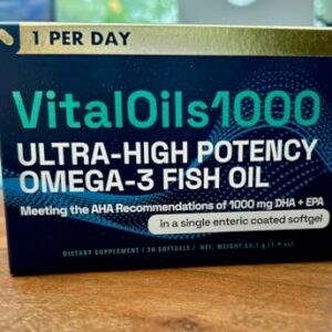 VitalRemedyMD Omega 3 Fish Oil - Premium Burpless Fish Oil Supplement, Ultra Strength DHA & EPA with Omega 3, Natural Fish Oil Capsules (1 Month Supply)