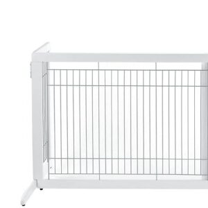 Richell Freestanding Pet Gate, High-Large, Origami White