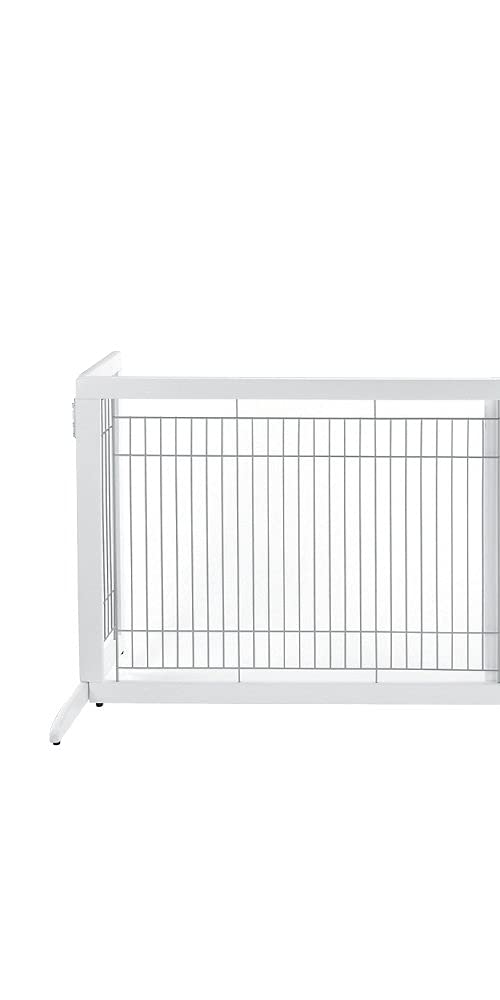 Richell Freestanding Pet Gate, High-Large, Origami White