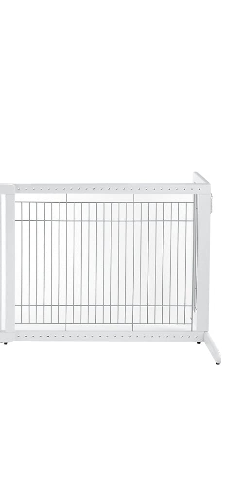 Richell Freestanding Pet Gate, High-Large, Origami White