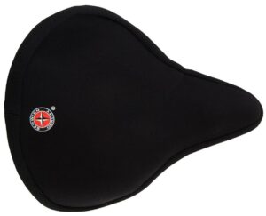 schwinn comfort bike cruiser seat cover, high-tech gel padding gel seat cushion, fits most seats for standard or stationary bikes