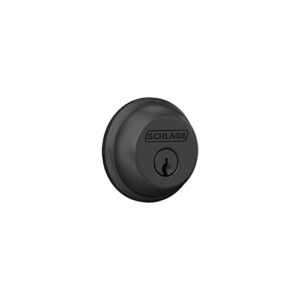 schlage b60 n 622 deadbolt, keyed 1 side, highest residential security, matte black