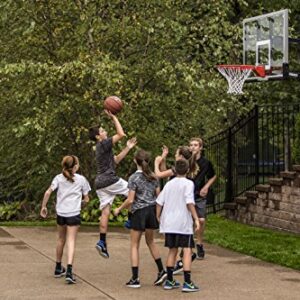 Silverback 60" In-Ground Basketball System with Adjustable-Height Tempered Glass Backboard and Pro-Style Breakaway Rim