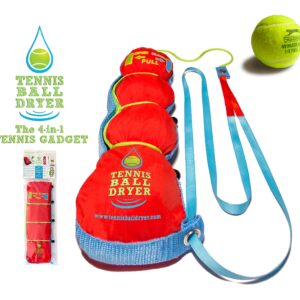 Tennis Ball Dryer -The 4-in-1 Tennis Gadget - Voted 'Best Tennis Gadget' - Includes 4 Great Features in 1. The Perfect Tennis Gift for Any Player.