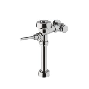 Sloan Royal 111 Exposed Manual Water Closet Flushometer, 1.28 GPF Manual Flush Valve - Single Flush Non-Hold-Open Handle, Fixture Connection Top Spud, Polished Chrome Finish, 3910168