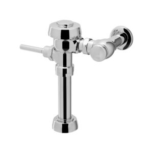 Sloan Royal 111 Exposed Manual Water Closet Flushometer, 1.28 GPF Manual Flush Valve - Single Flush Non-Hold-Open Handle, Fixture Connection Top Spud, Polished Chrome Finish, 3910168