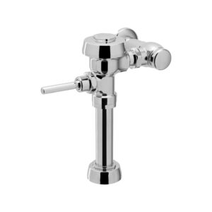 Sloan Royal 111 Exposed Manual Water Closet Flushometer, 1.28 GPF Manual Flush Valve - Single Flush Non-Hold-Open Handle, Fixture Connection Top Spud, Polished Chrome Finish, 3910168