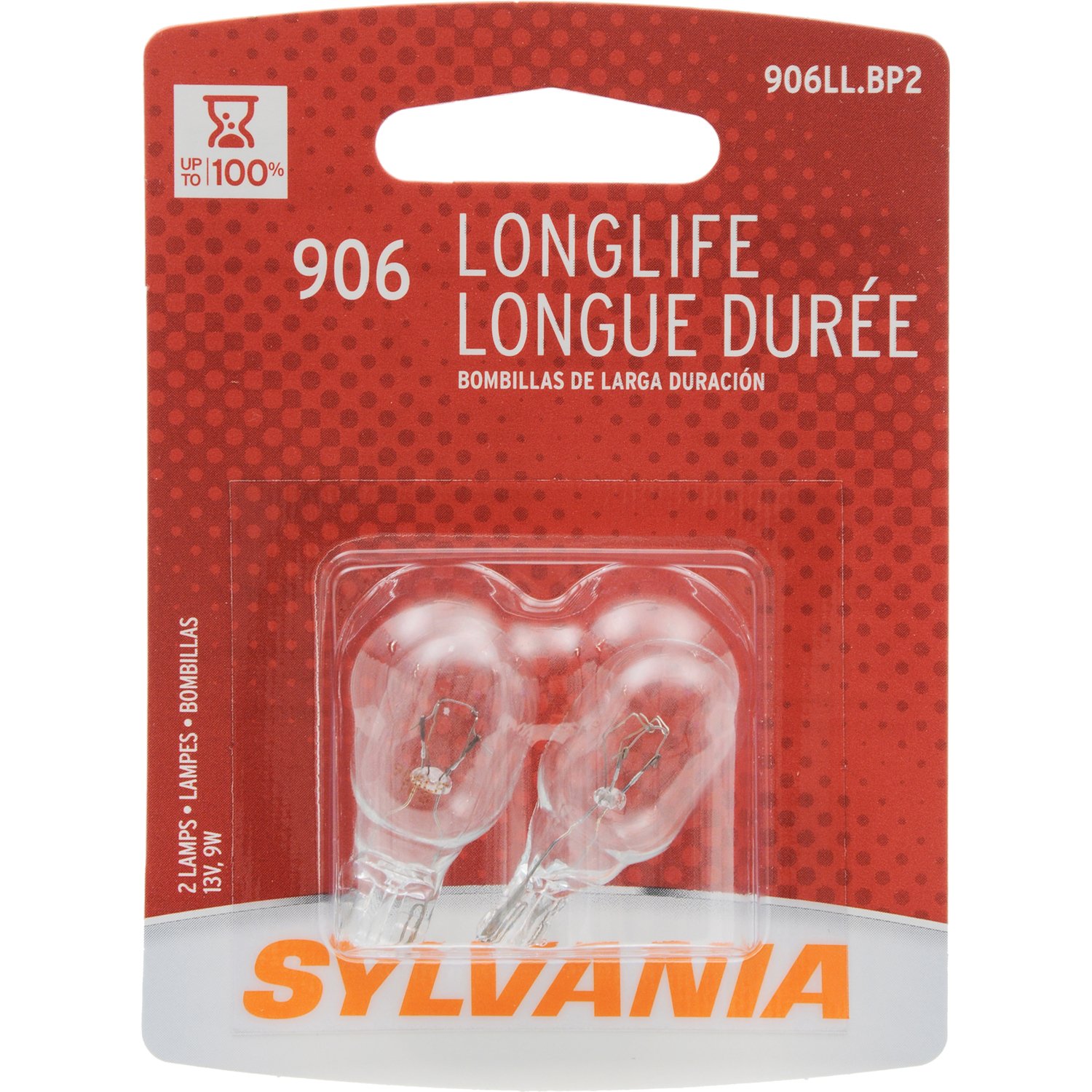 SYLVANIA 906 Long Life Miniature Bulb (Contains 2 Bulbs)