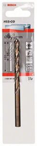 bosch 2608585857 metal drill bit hss-co 6, 8mmx2.72inx4.25in